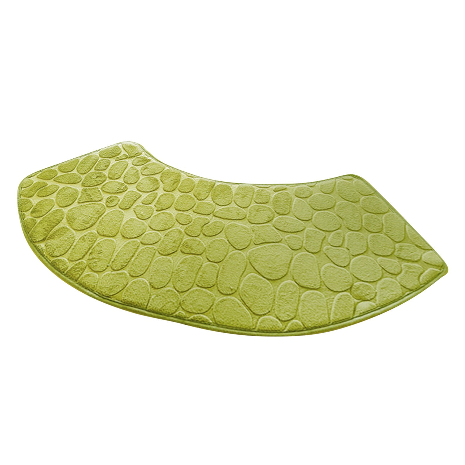 Wdhugt Curved Non Slip Bathroom Rugs Super Absorbent Corner Bath Mats ...