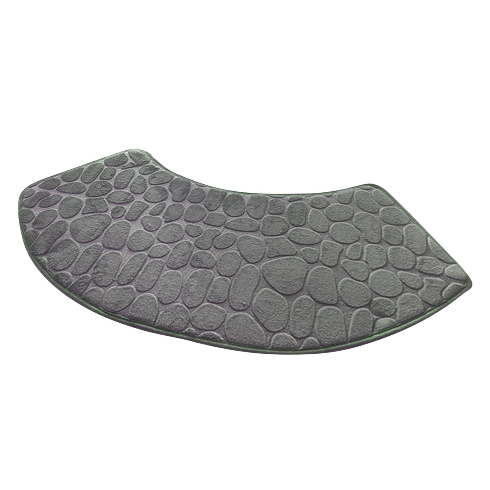 Wdhugt Curved Shower Mat Non-Slip Quadrant Shower Mat Super Absorbent ...