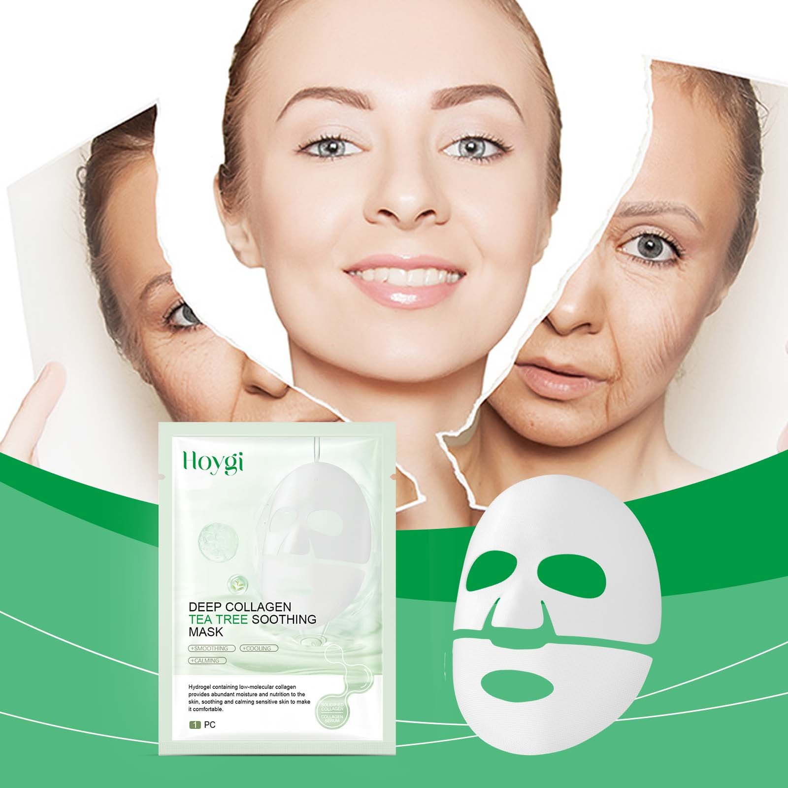 Wdhugt Deep Collagen Mask Soothing Facial Mask Hydrating Firming Mask ...