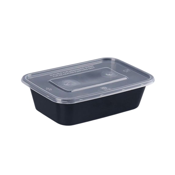 Wdhugt Disposable Lunch Box Set Size M Food Grade Plastic Rectangular ...
