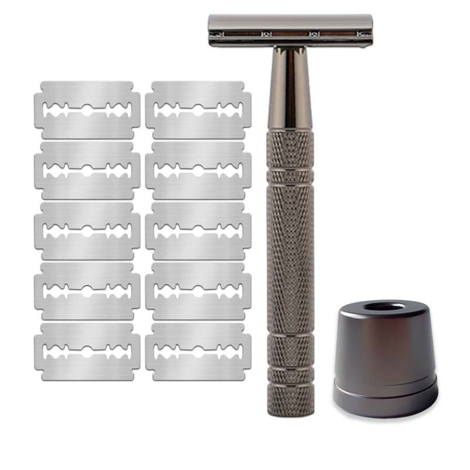 Wdhugt Double Edge Safety Razor, Single Blade Razors for Women, with 10 ...