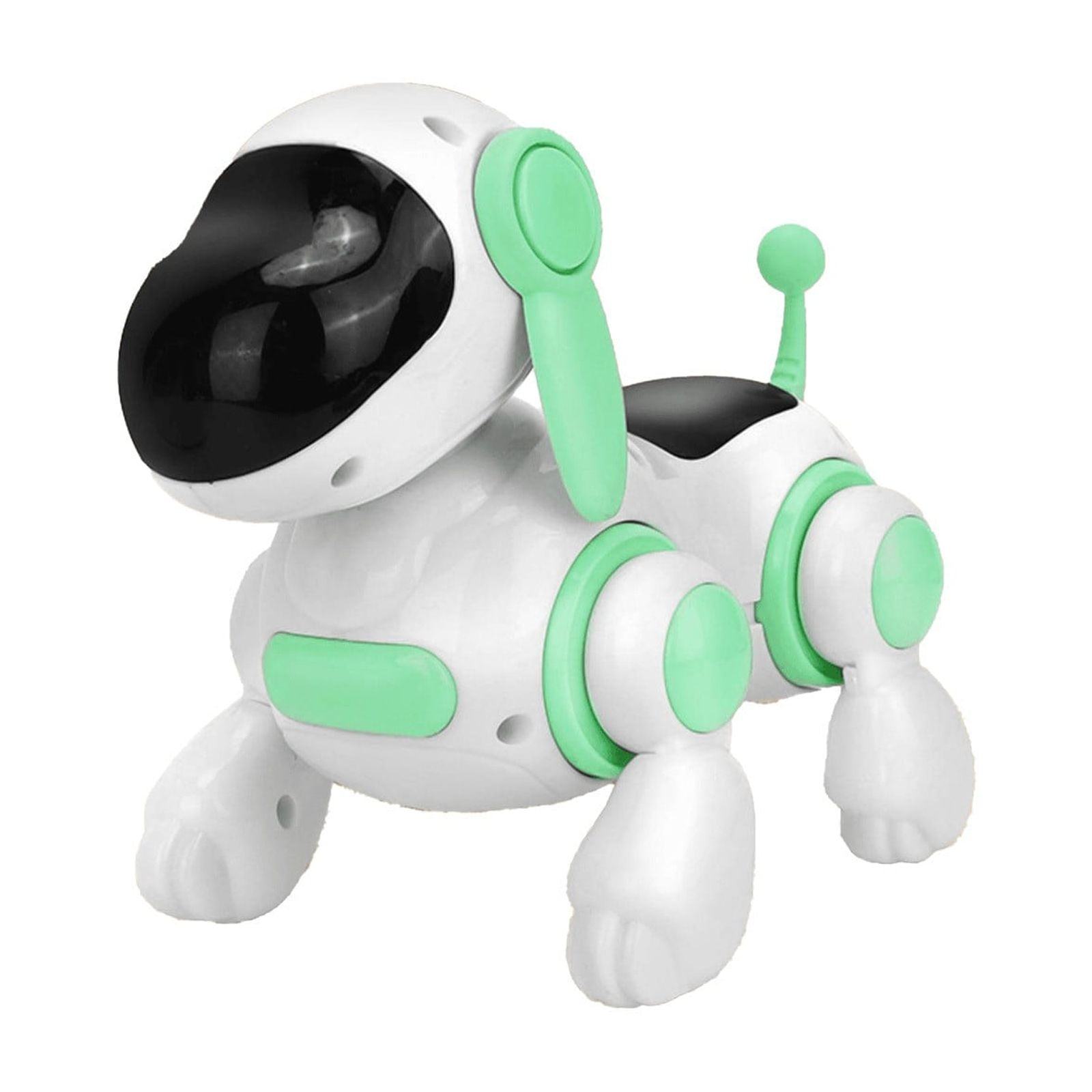 Wdhugt Green Electric Walking Music Dog Toy With Light And Sound Plush ...
