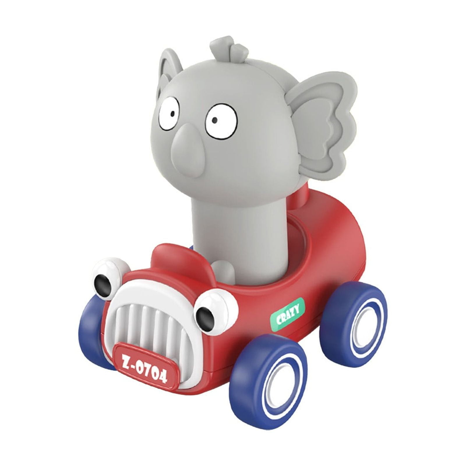 Wdhugt Grey Press And Go Toy Car For Toddlers 0-3 Years Old Educational ...