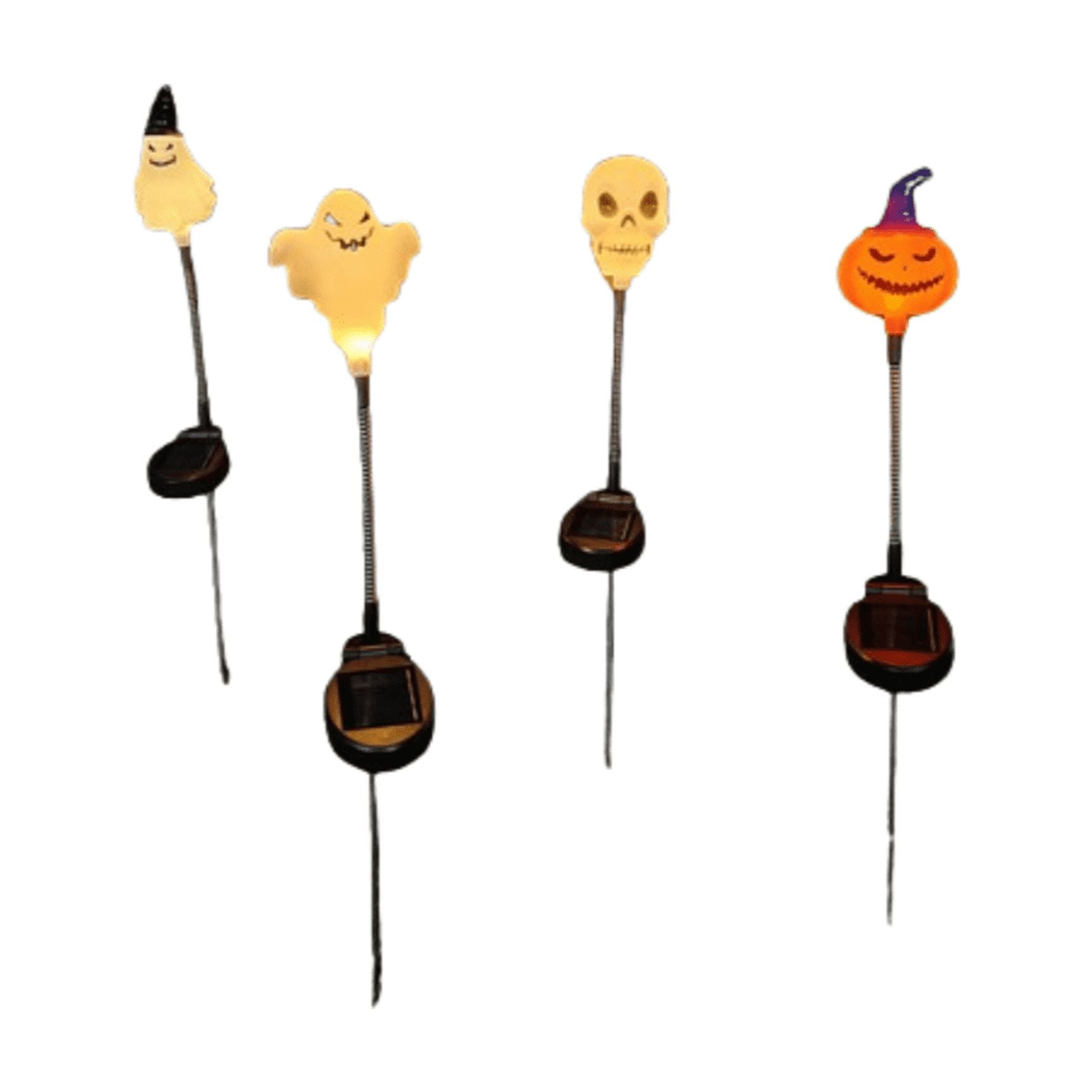 Wdhugt Halloween Solar Powered Wobbling Ghost Pumpkin Lantern With ...