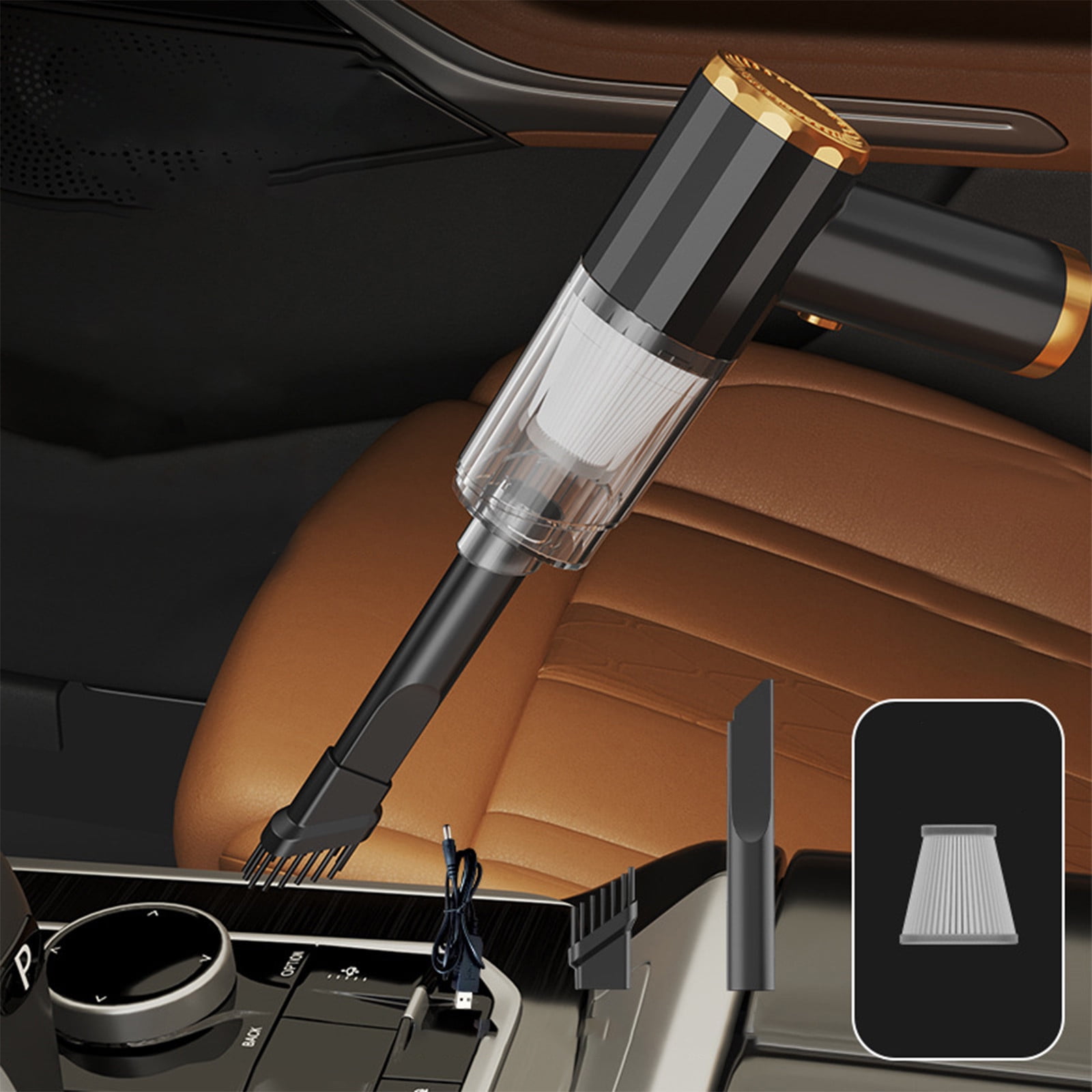 Wdhugt Handheld Vacuum Cleaner Cordless Mini Rechargeable Hand Vacuum ...