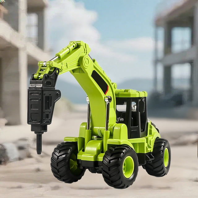Wdhugt Inertia Powered Engineering Vehicle Toy With Claw And Drill ...