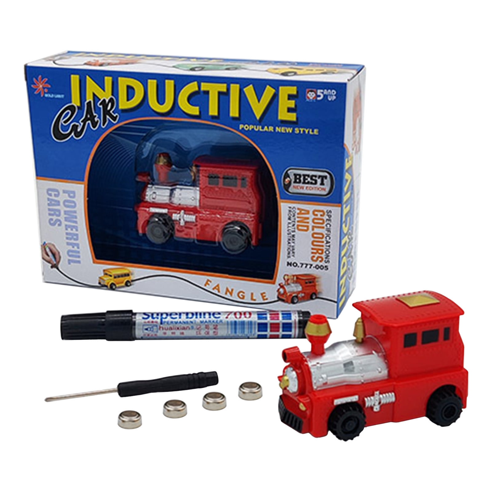 Wdhugt Pink Line Tracking Sensor Car Toy Drawing Robot Vehicle Mini ...