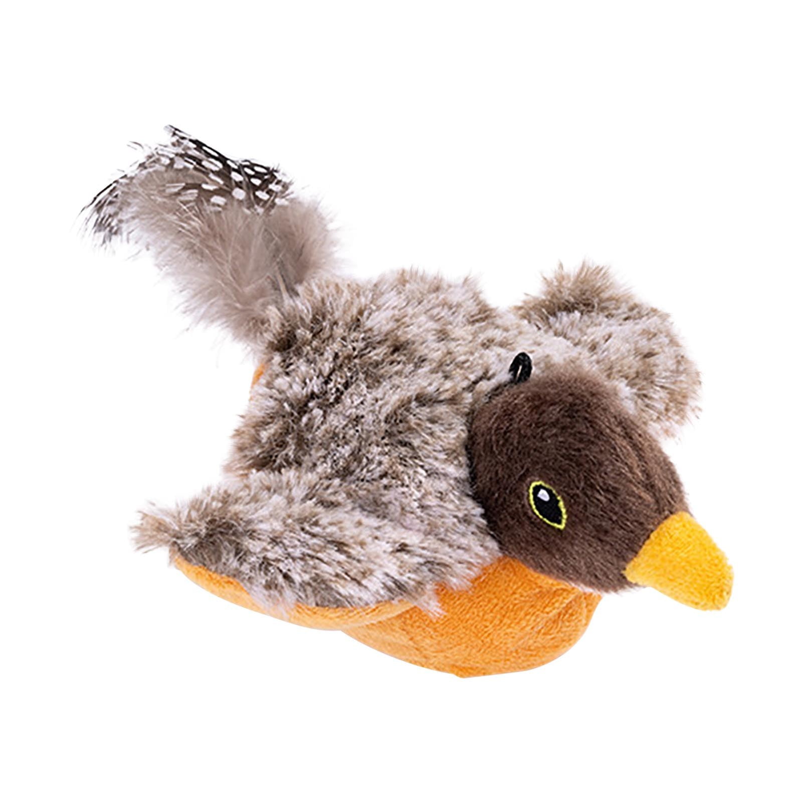 Wdhugt Plush Cuckoo Bird Toy For Cats With Realistic Sound Electronic ...