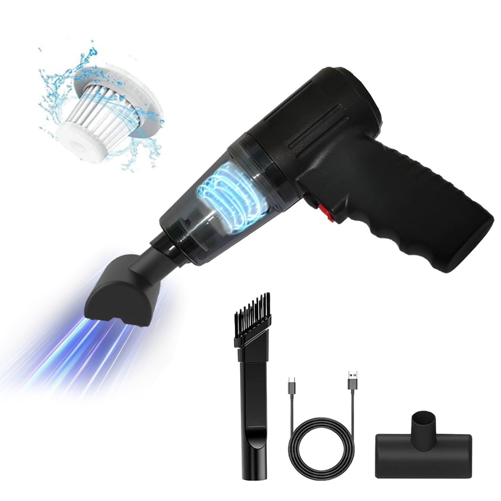 Wdhugt Powerful Car Vacuum Portable Handheld Vacuum Cleaner Small ...