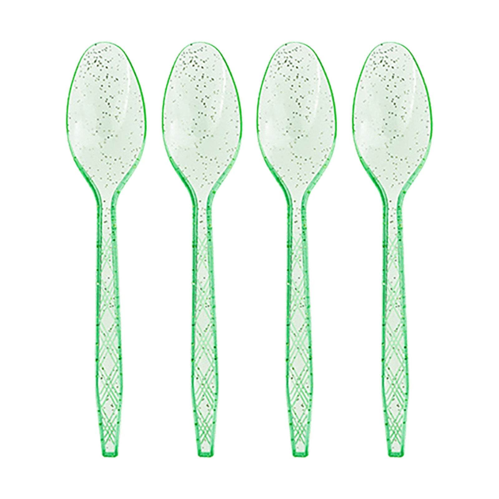 Wdhugt St Patrick Day Party Theme Disposable Cutlery Set With Spoons 24 ...