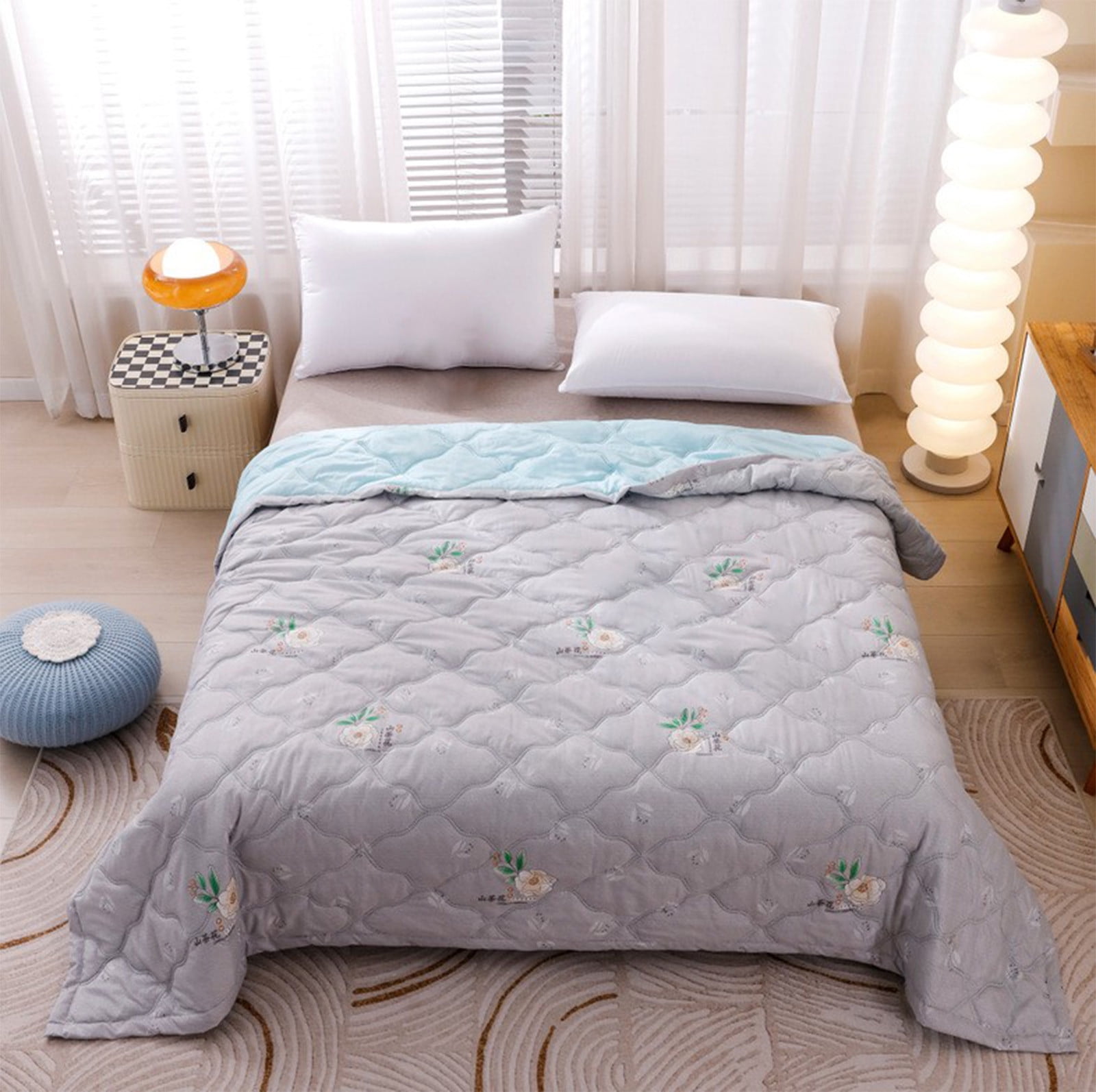 Wdhugt Summer Cooler Quilt Blanket Twin Cotton Thermal Blanket ...