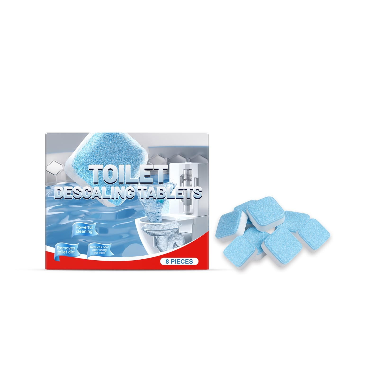 Wdhugt Toilet Cleaning Tablets Effervescent Descaling Deodorizer For ...