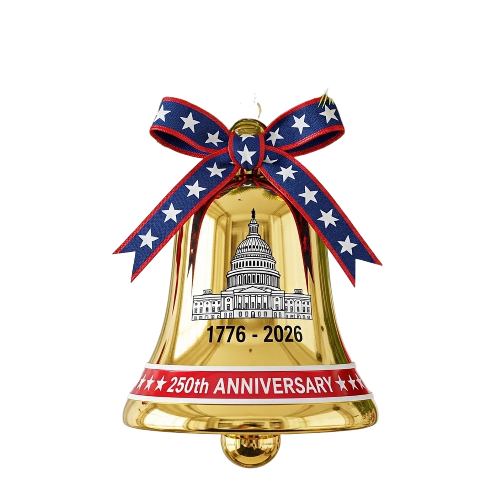 Wdhugt Usa 250Th Anniversary Bell Ornament For Patriotic Display And ...