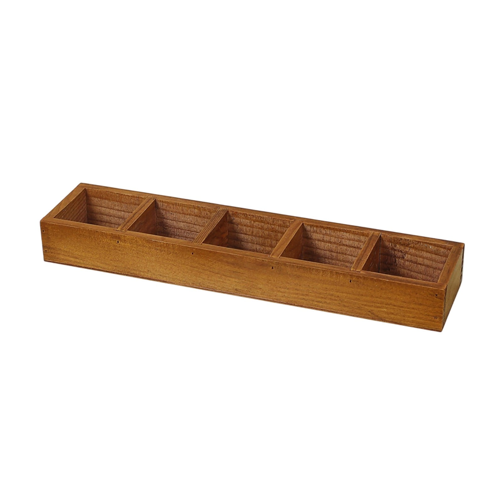 Wdhugt Wooden Solid Wood Flowerpot Tray Long Rectangular Box With 5 ...