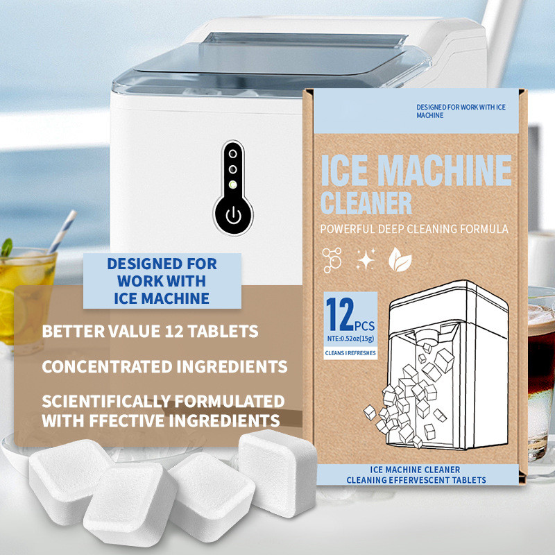 Wdhugt white Ice Maker Cleaner Descaler Tablet Pack Of 12 Pieces Water ...