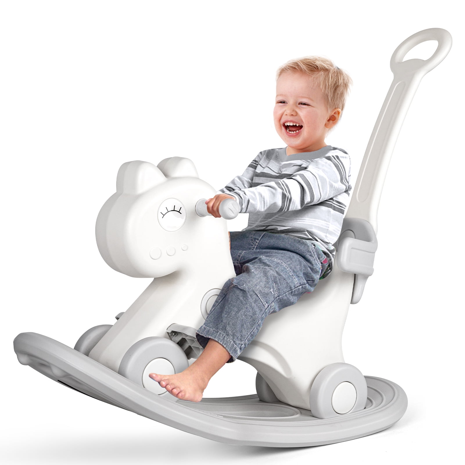 Wdmiya 4 in 1 Rocking Horse for Toddlers 1-3 Years Old, Children's Toy ...