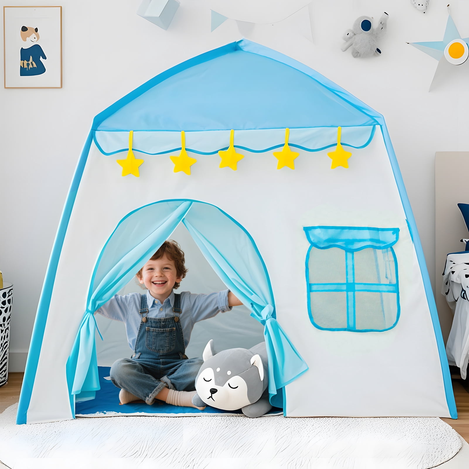 Wdmiya Kids Princess Castle Play Tents, Kids Playhouse for Girls and ...