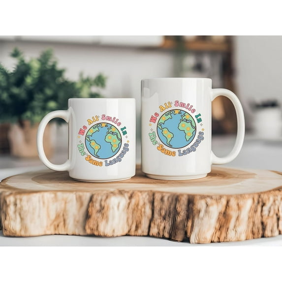 We All Smile In the Same Language Teacher Mug Back to School for ...