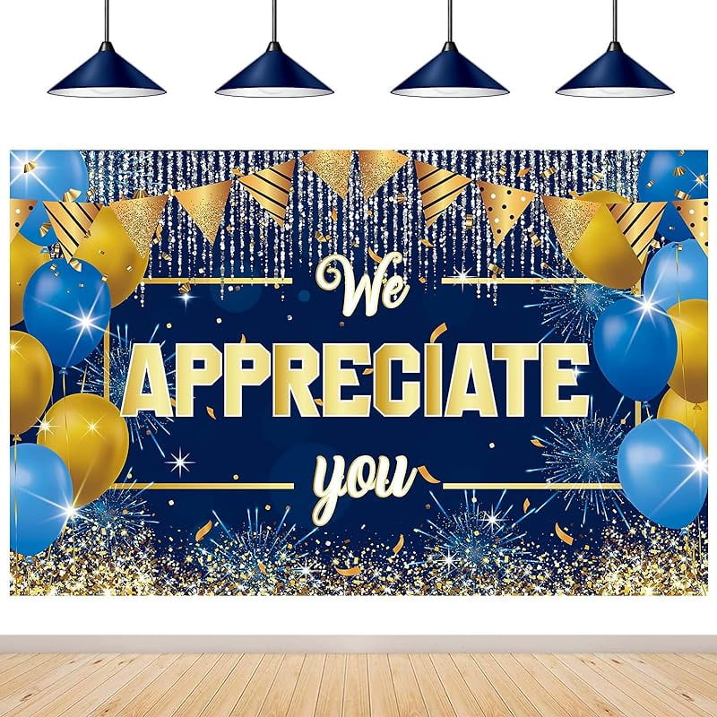 Employee Recognition Decor Thank You Banner Backdrop - 7x5ft Employee ...
