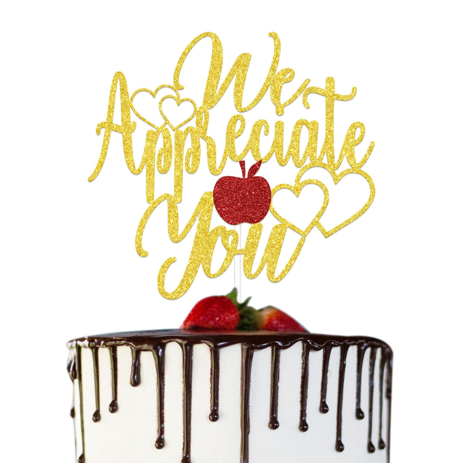 We Appreciate You Cake Topper Teacher COC1Appreciation Decorations ...