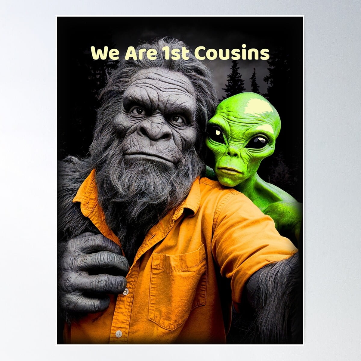 We Are 1St Cousins Poster Wall Art, Modern Wall Decor For Living Room ...