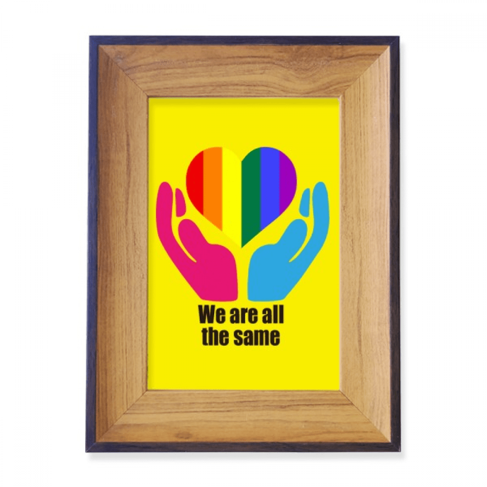 We Are All The Same Photo Frame Exhibition Display Art Desktop Painting ...