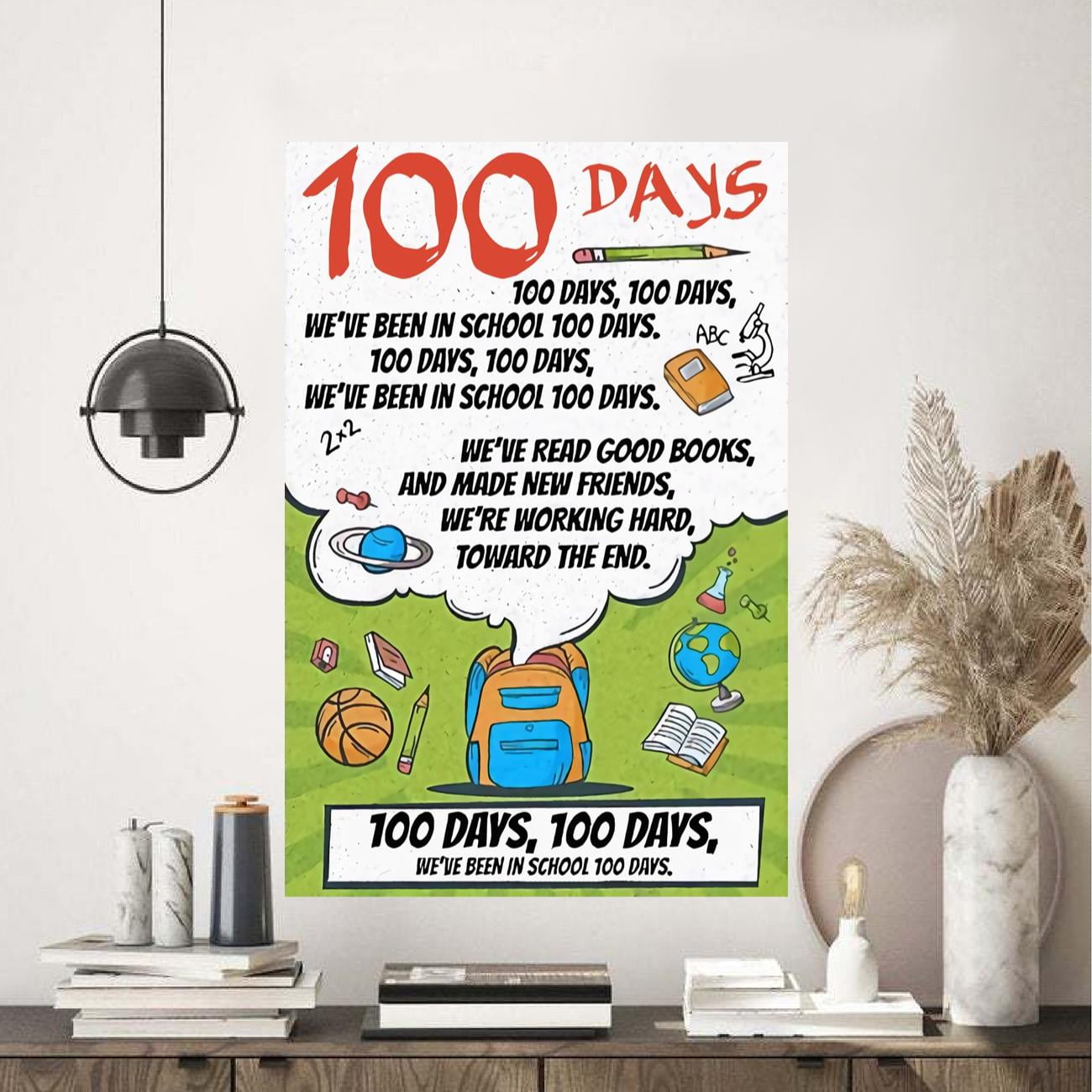 We Are Been In School 100 Days Poster 16 x 24 Inch Poster - Walmart.com