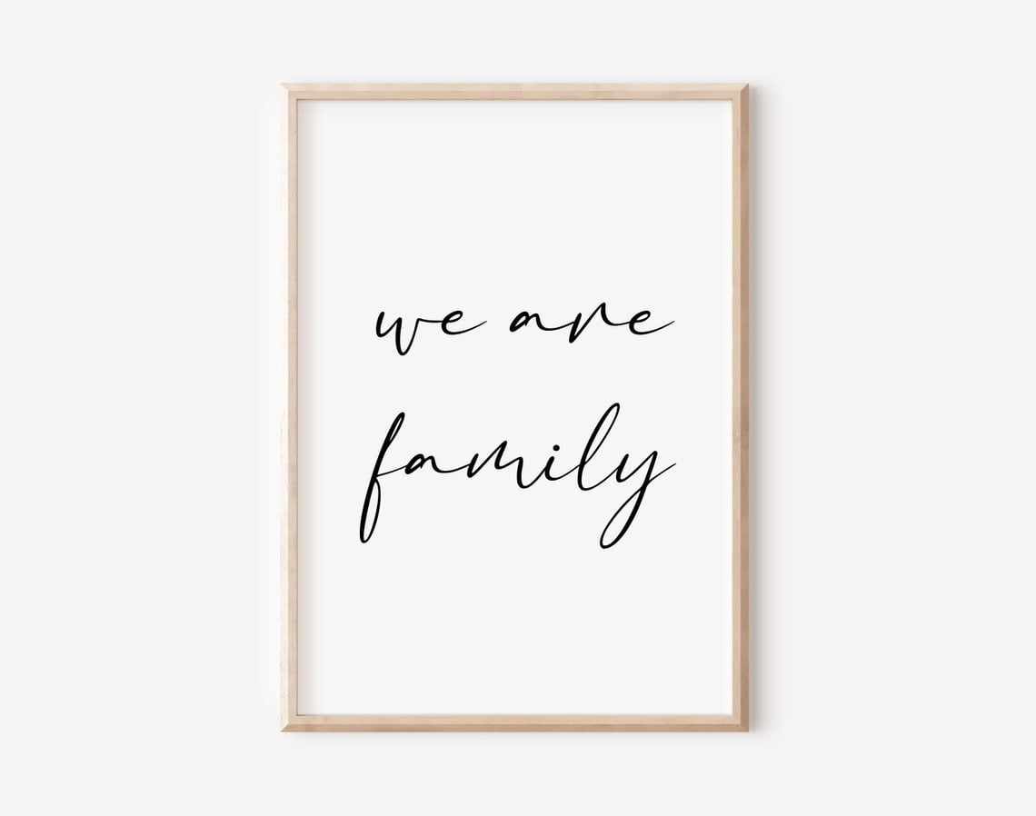 We Are Family Posters, Family Posters, Family Home Decor #751, Unframed ...