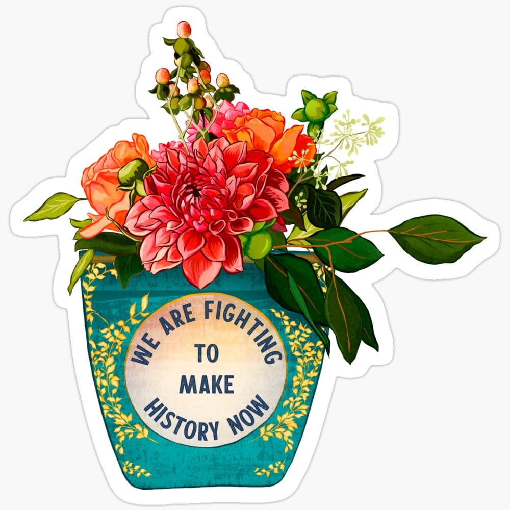 We Are Fighting To Make History Now Sticker Phone Decal Water Bottle ...