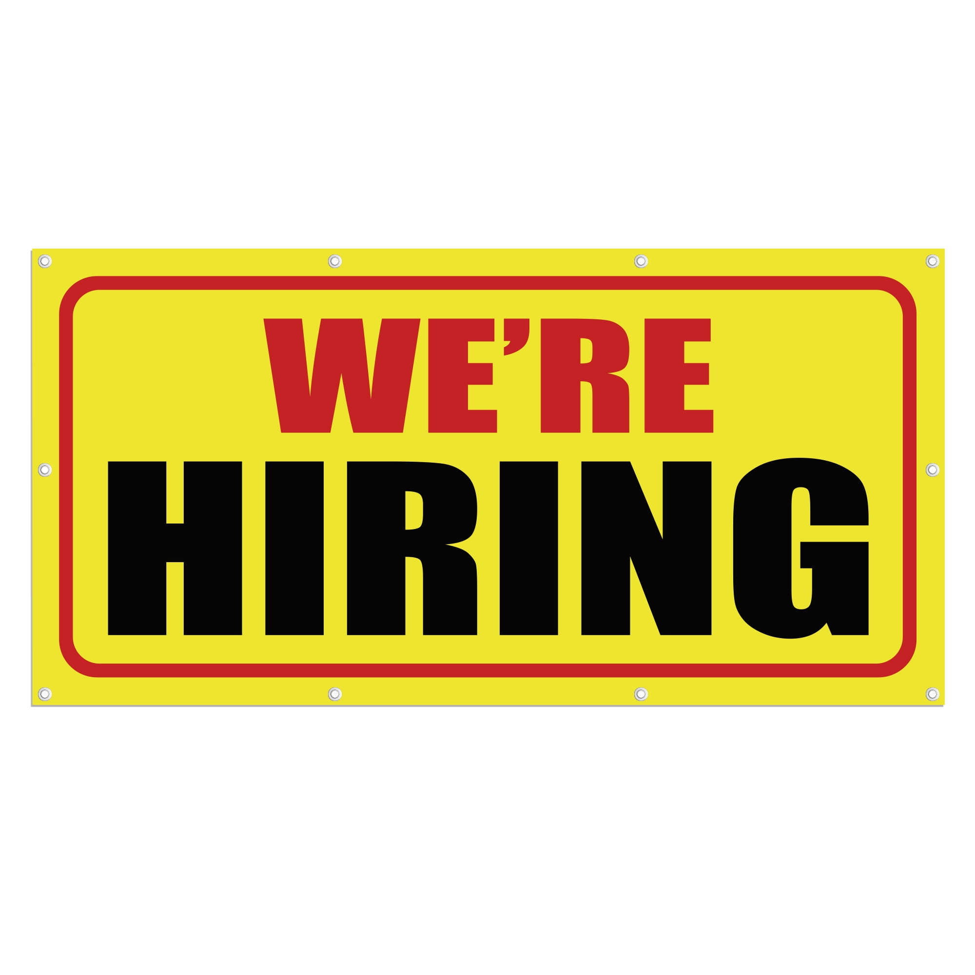 We Are Hiring 13 oz Heavy Duty Vinyl Banner Outdoor/Indoor Help Wanted ...