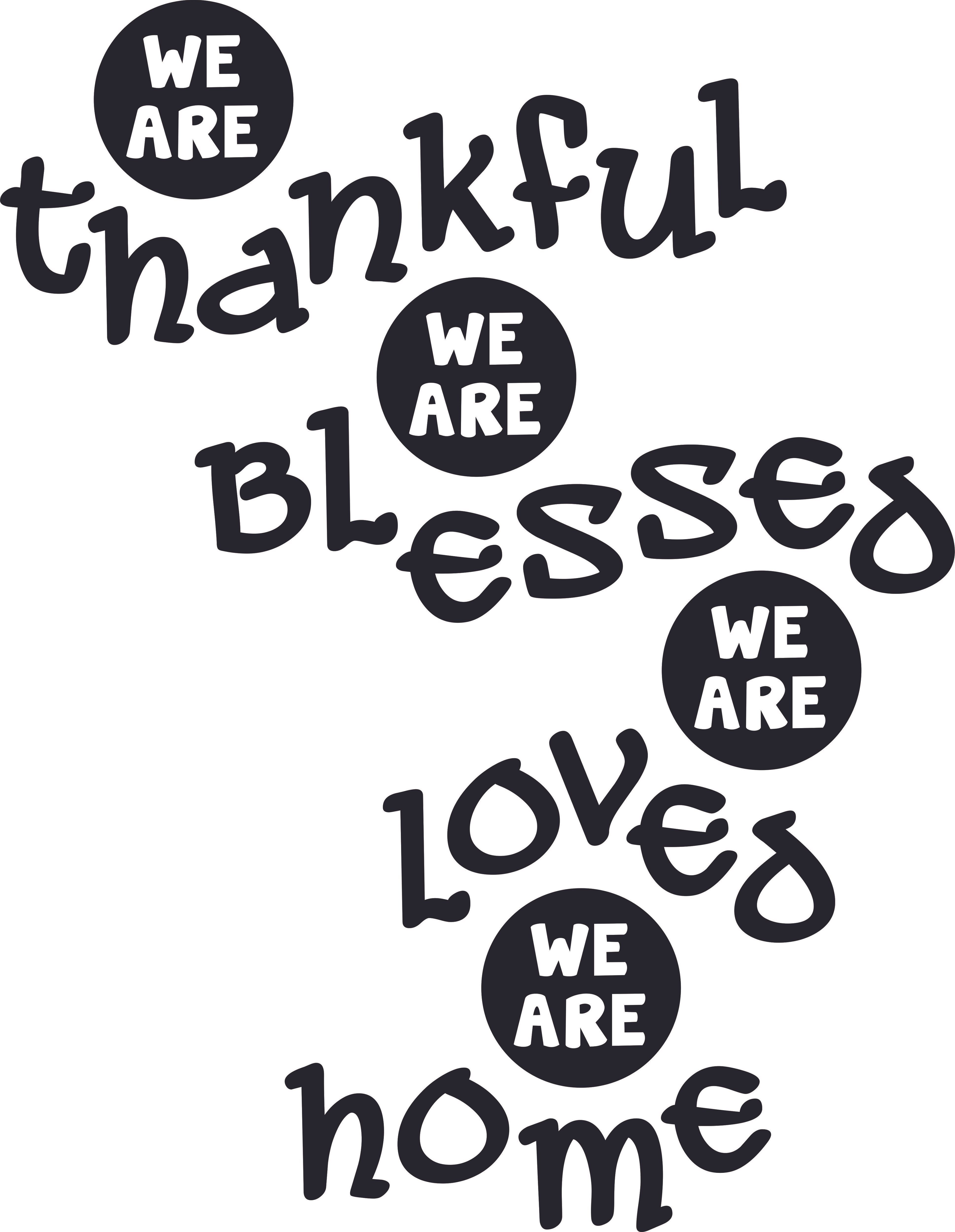 We Are Home Family House Quotes Customized Wall Decal - Custom Vinyl ...