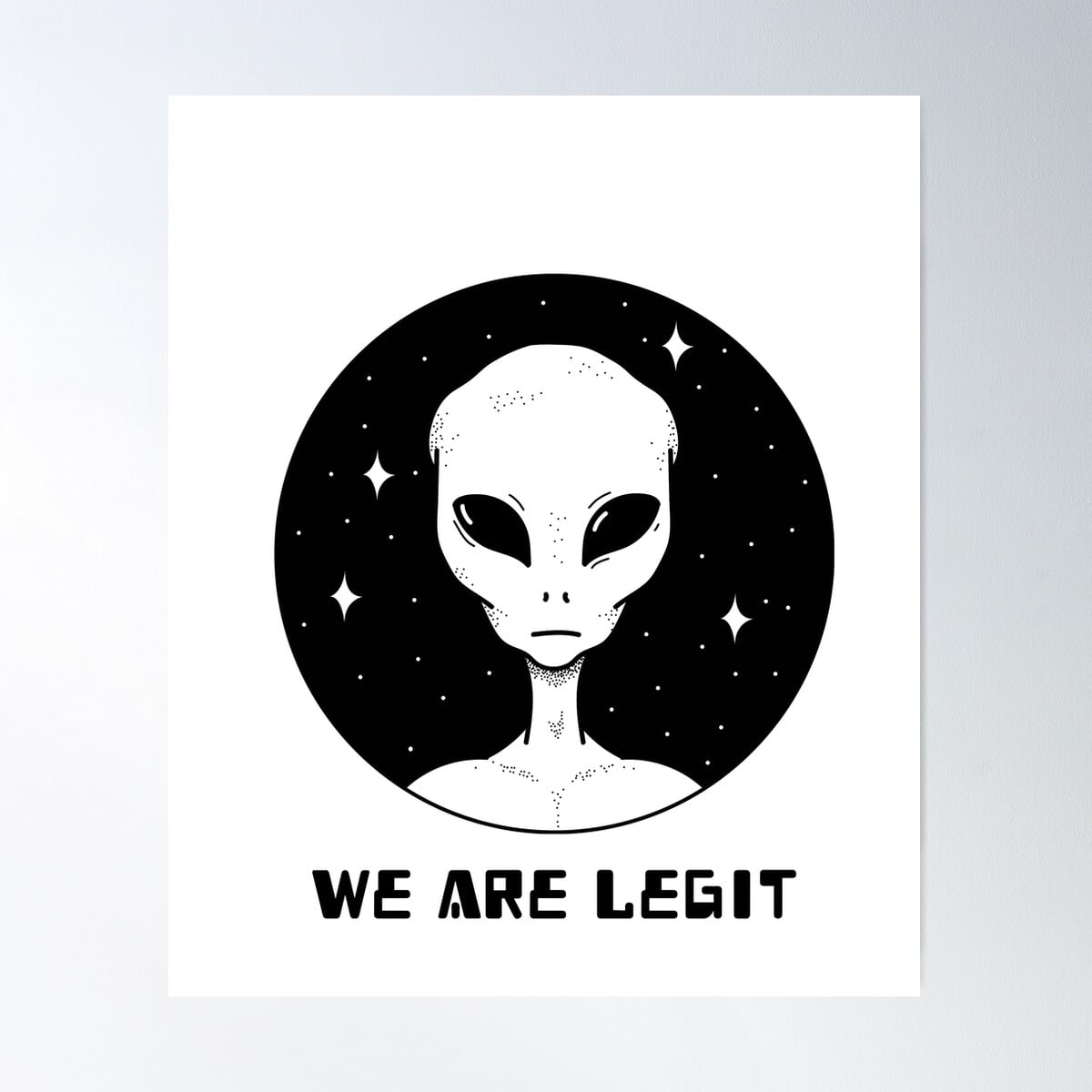 We Are Legit Poster Wall Art, Modern Wall Decor For Living Room Bedroom ...