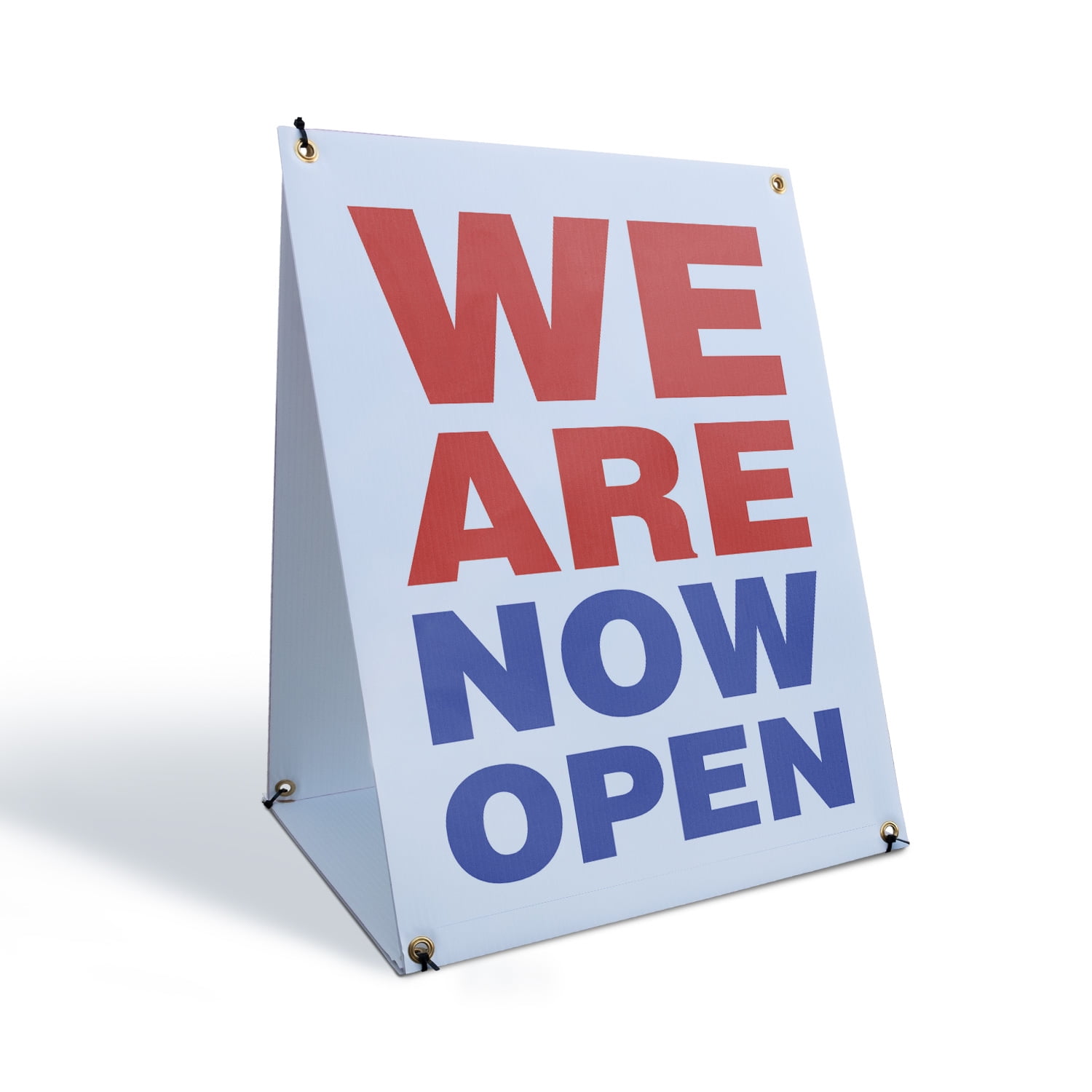 We Are Now Open Sidewalk Sign 24 Inch x 36 Inch A-Frame Images On Both ...