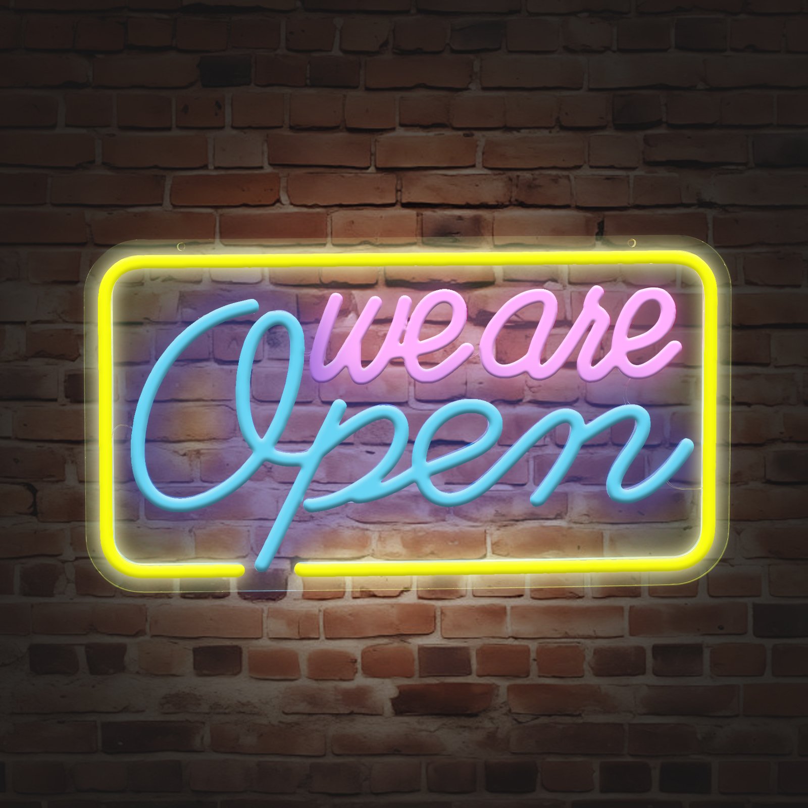 We Are Open Neon Sign Acrylic LED Neon Open Sign Bright Business Open ...