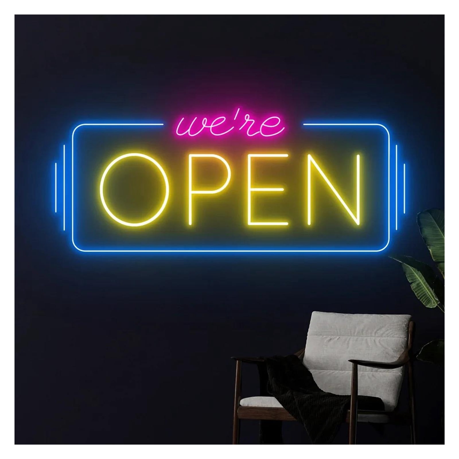 We Are Open Neon Sign USB Powered, Welcome Neon Lights Suitable For ...