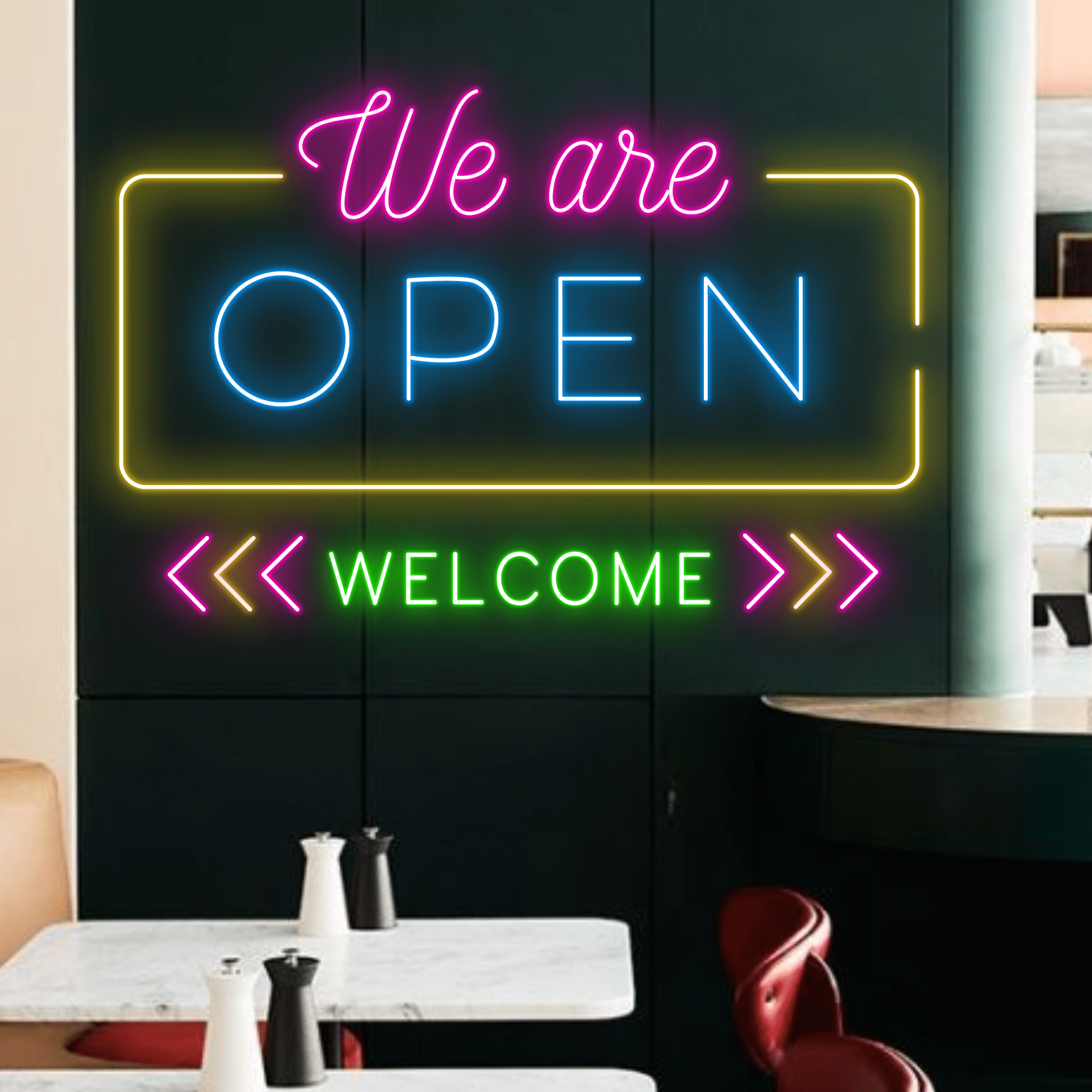 We Are Open Welcome Neon Signs, Welcome Long-lasting Sign - Walmart.com