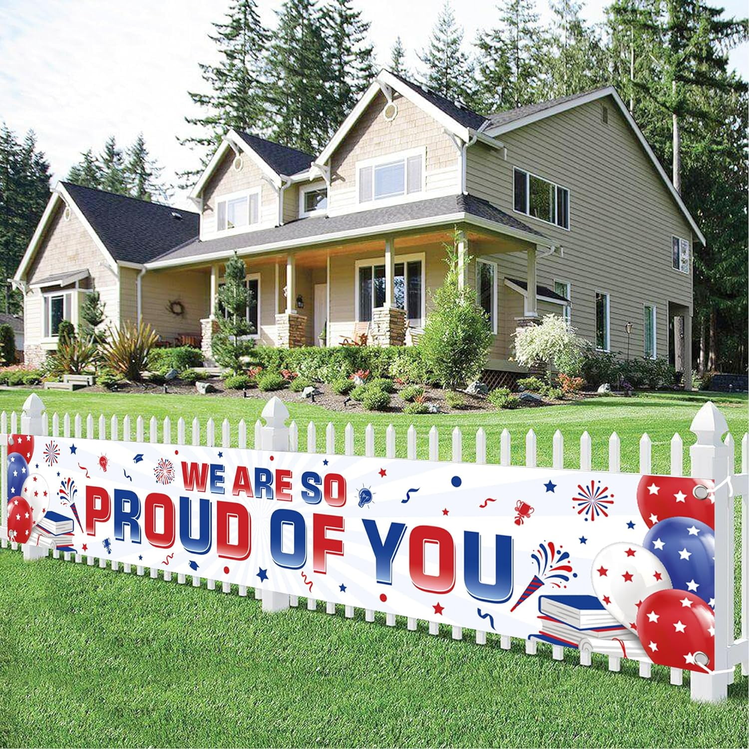 We Are So Proud of You Banner -16 X 71 inch |Graduation Yard Banner for ...