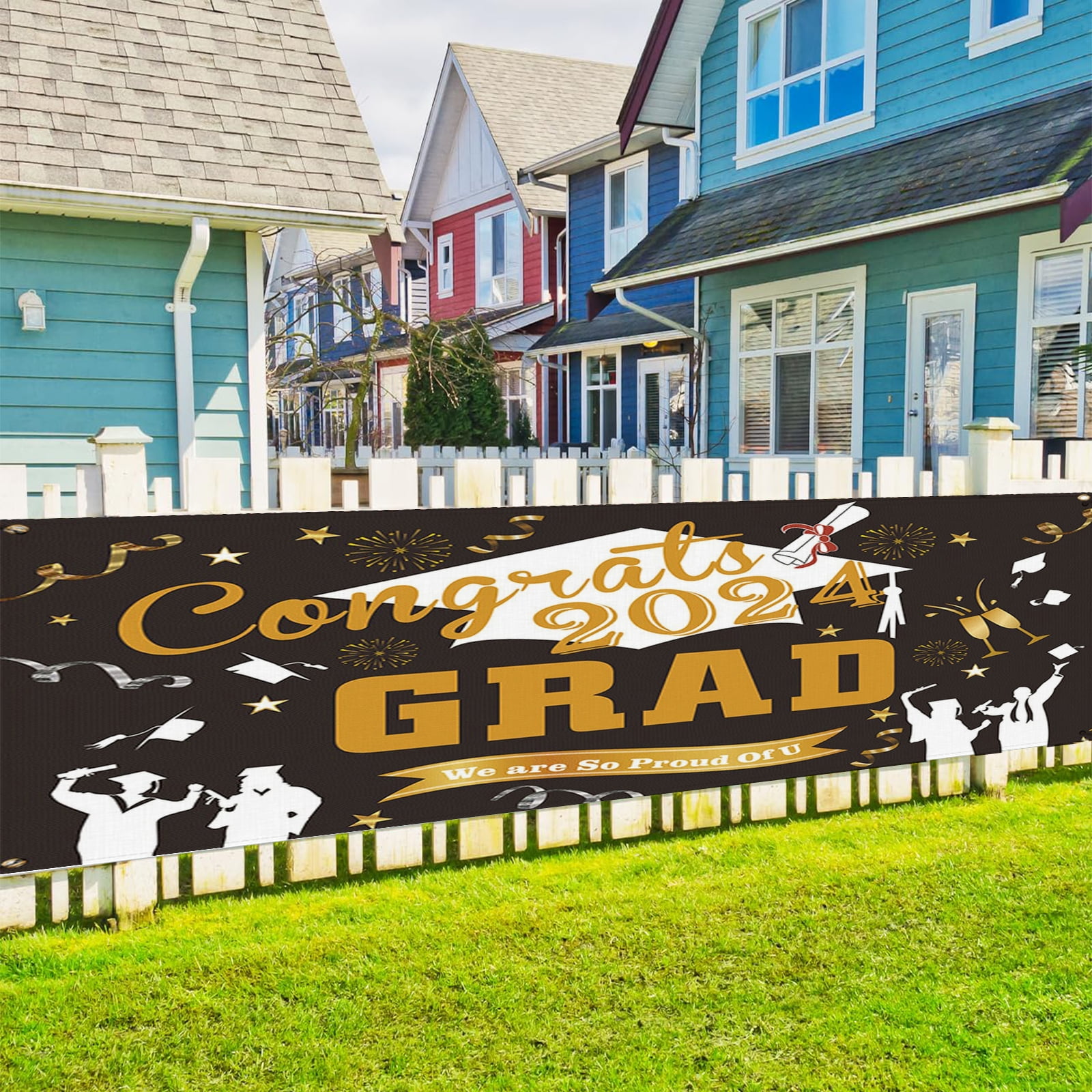 We Are So Proud of You Banner - XtraLarge Black and Gold ...