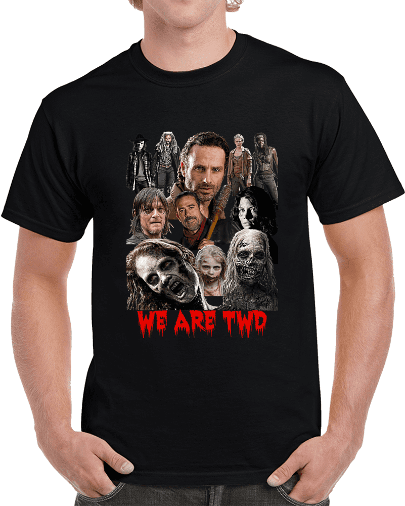 We Are Twd T-Shirt The Walking Dead Amc TV Show Collage Gift Novelty ...