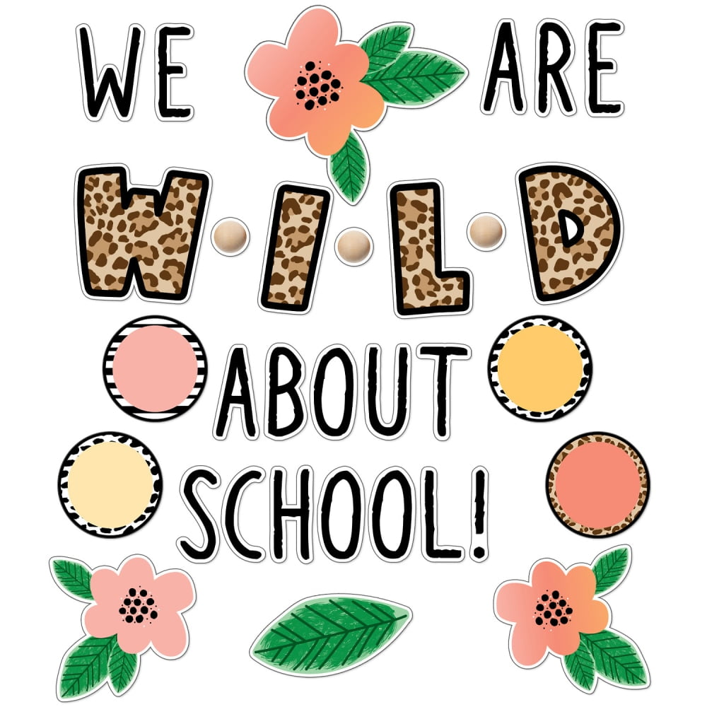 We Are Wild about School Bulletin Board Set [CD110537] - Walmart.com