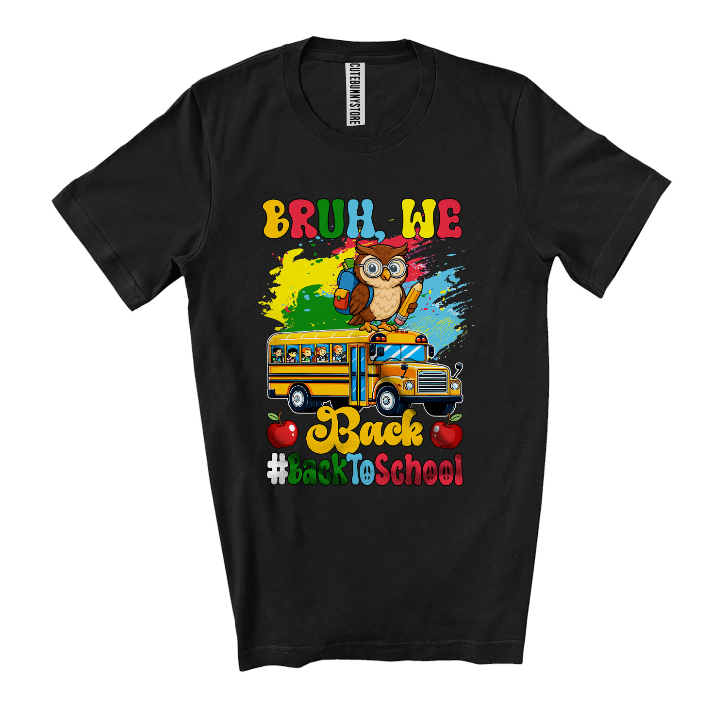 We Back To School; Lovely First Day Of School Owl On School Bus ...