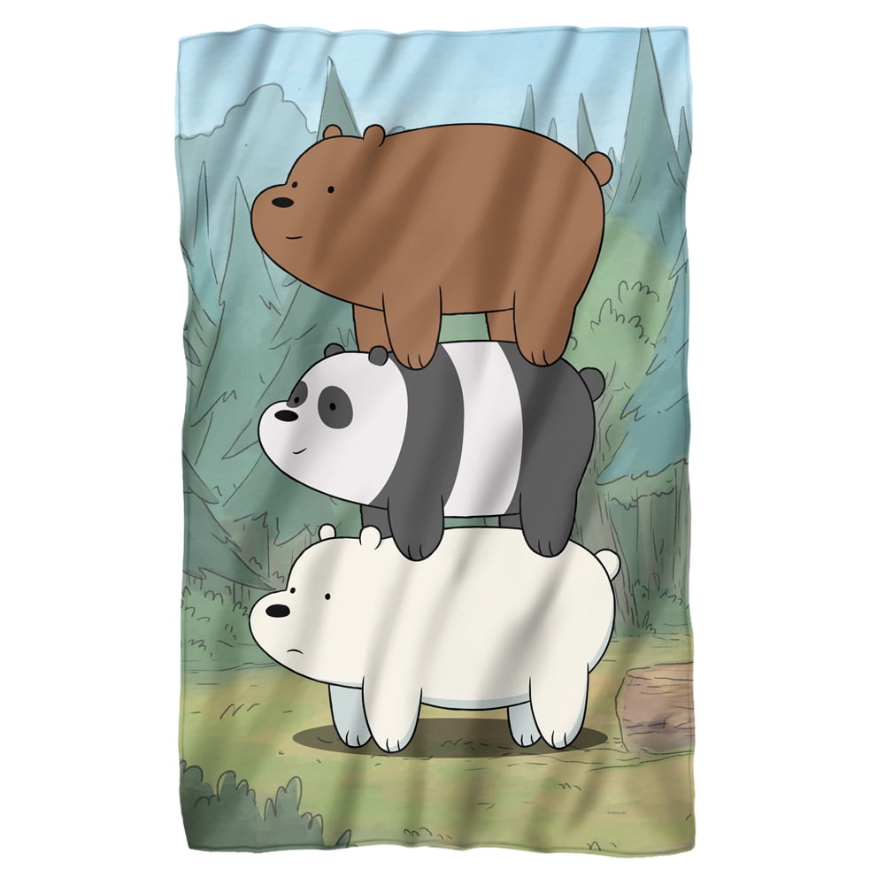 We Bare Bears Bear Stack Fleece Blanket 36' x 58' - Walmart.com