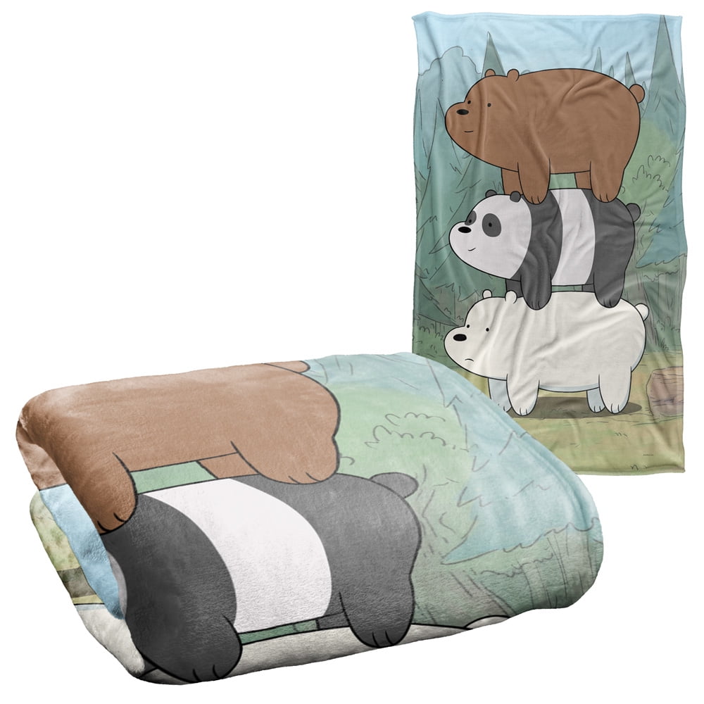 We Bare Bears Bear Stack Silky Touch Super Soft Throw Blanket 36" x 58 ...