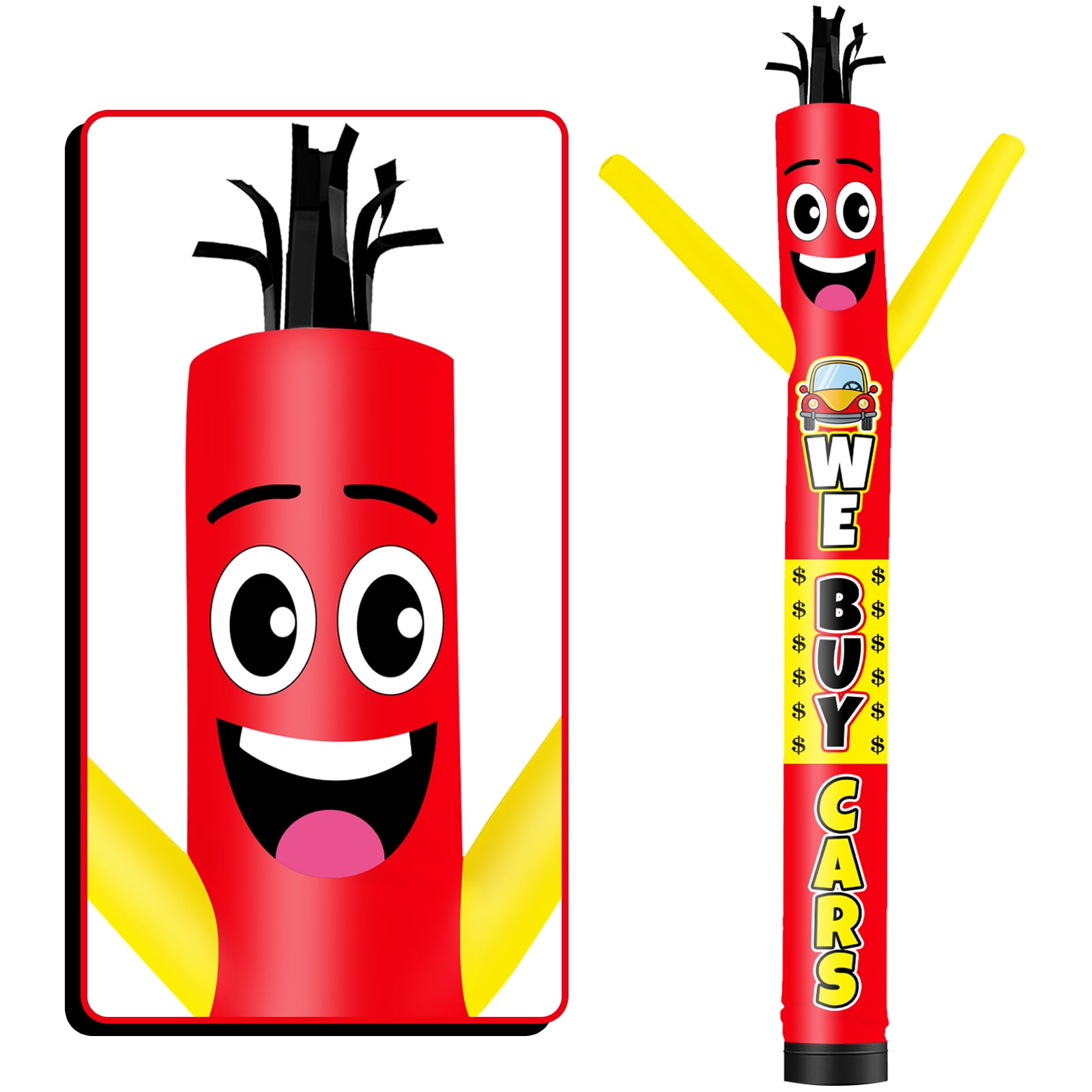 We Buy Cars Inflatable Tube Man Wacky Wavy Dancing Guy for Outdoor ...
