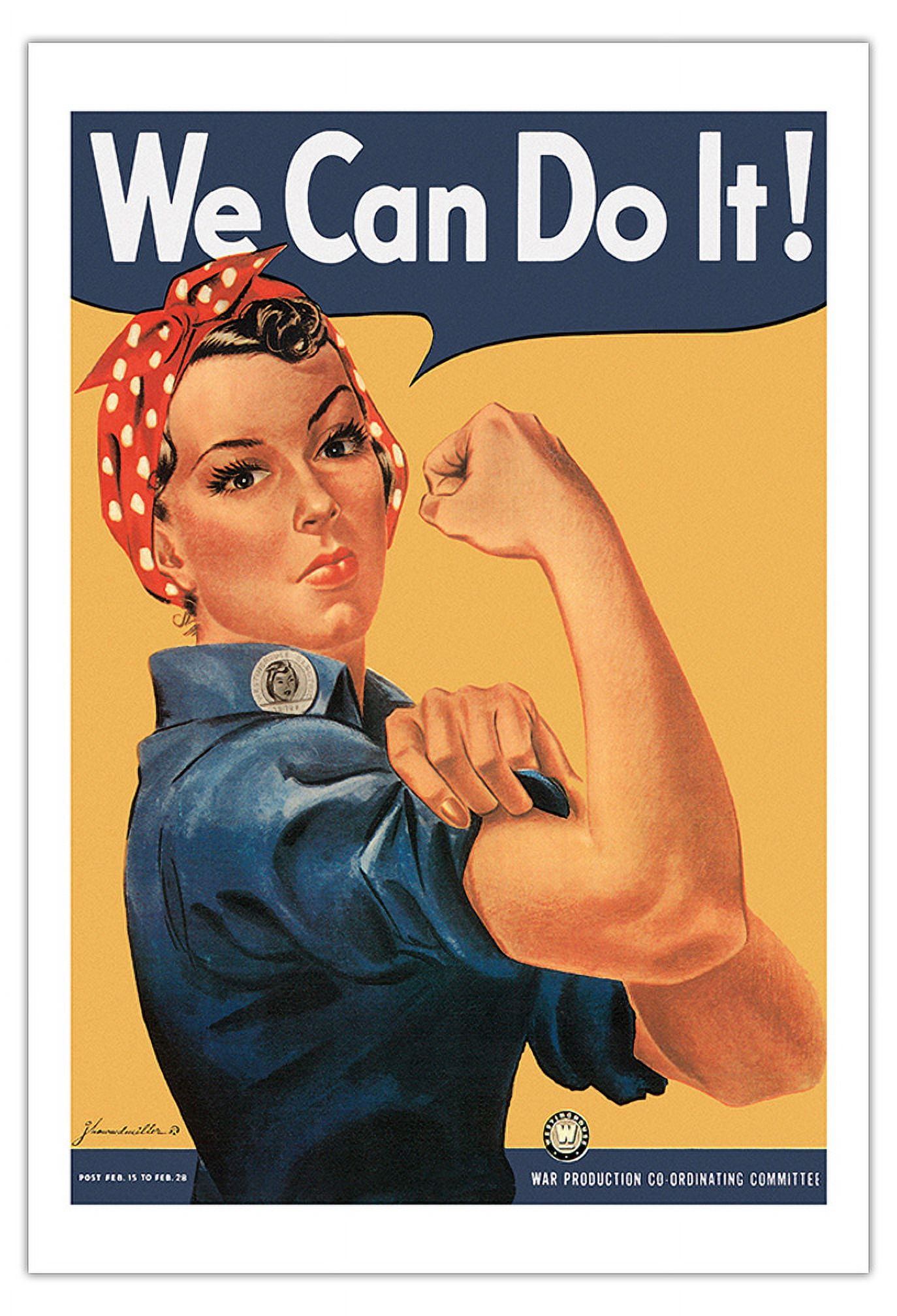 We Can Do It - Rosie the Riveter - Vintage War Poster by J. Howard ...