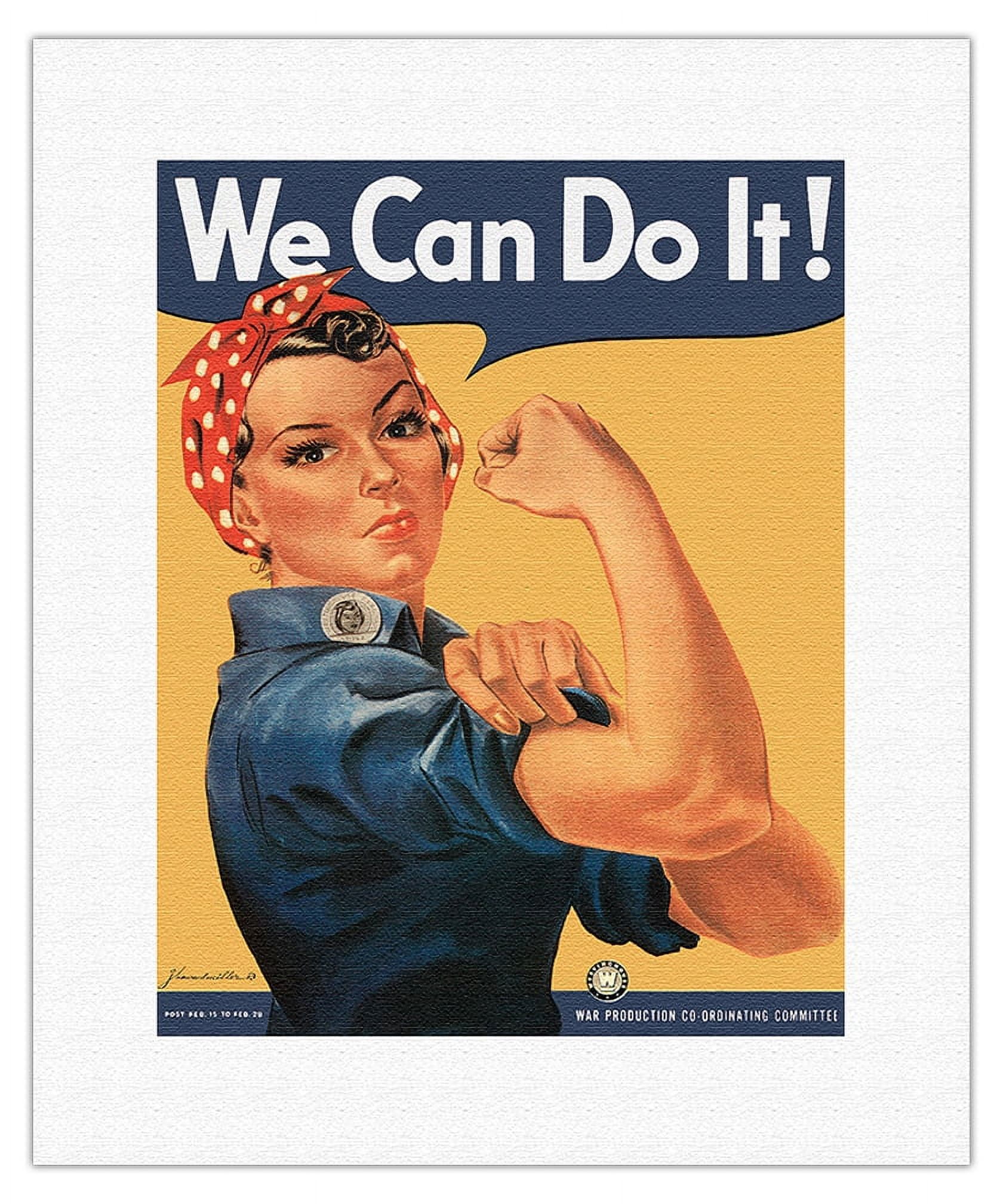 We Can Do It - Rosie the Riveter - Vintage War Poster by J. Howard ...