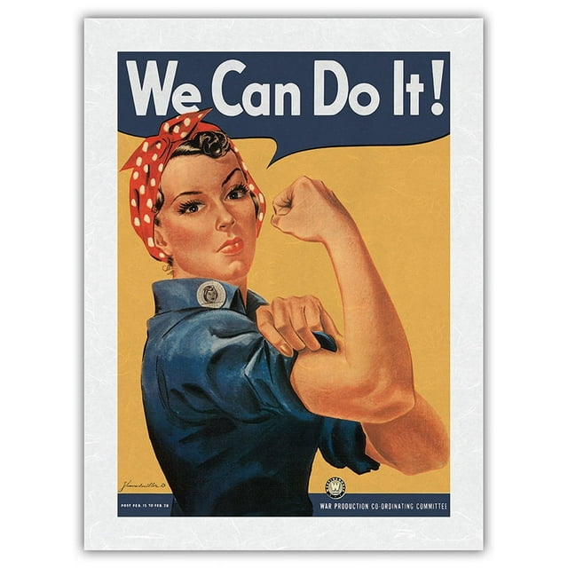 We Can Do It - Rosie the Riveter - Vintage War Poster by J. Howard ...