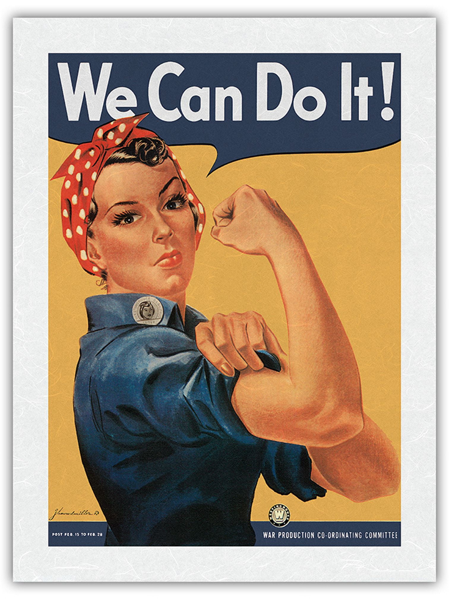 We Can Do It - Rosie the Riveter - Vintage War Poster by J. Howard ...