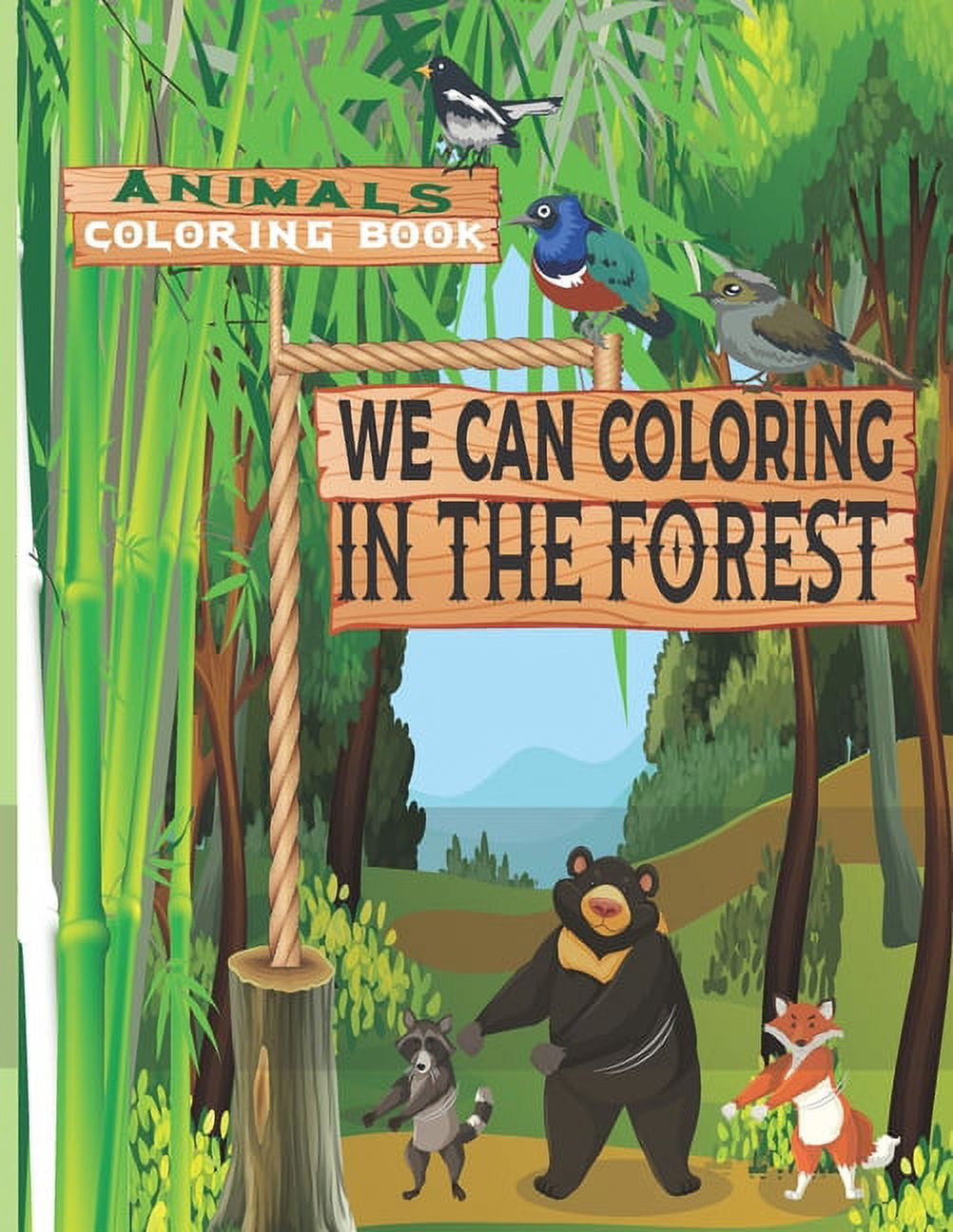 We Can coloring in the forest - Coloring Book: Over 54 unique coloring ...