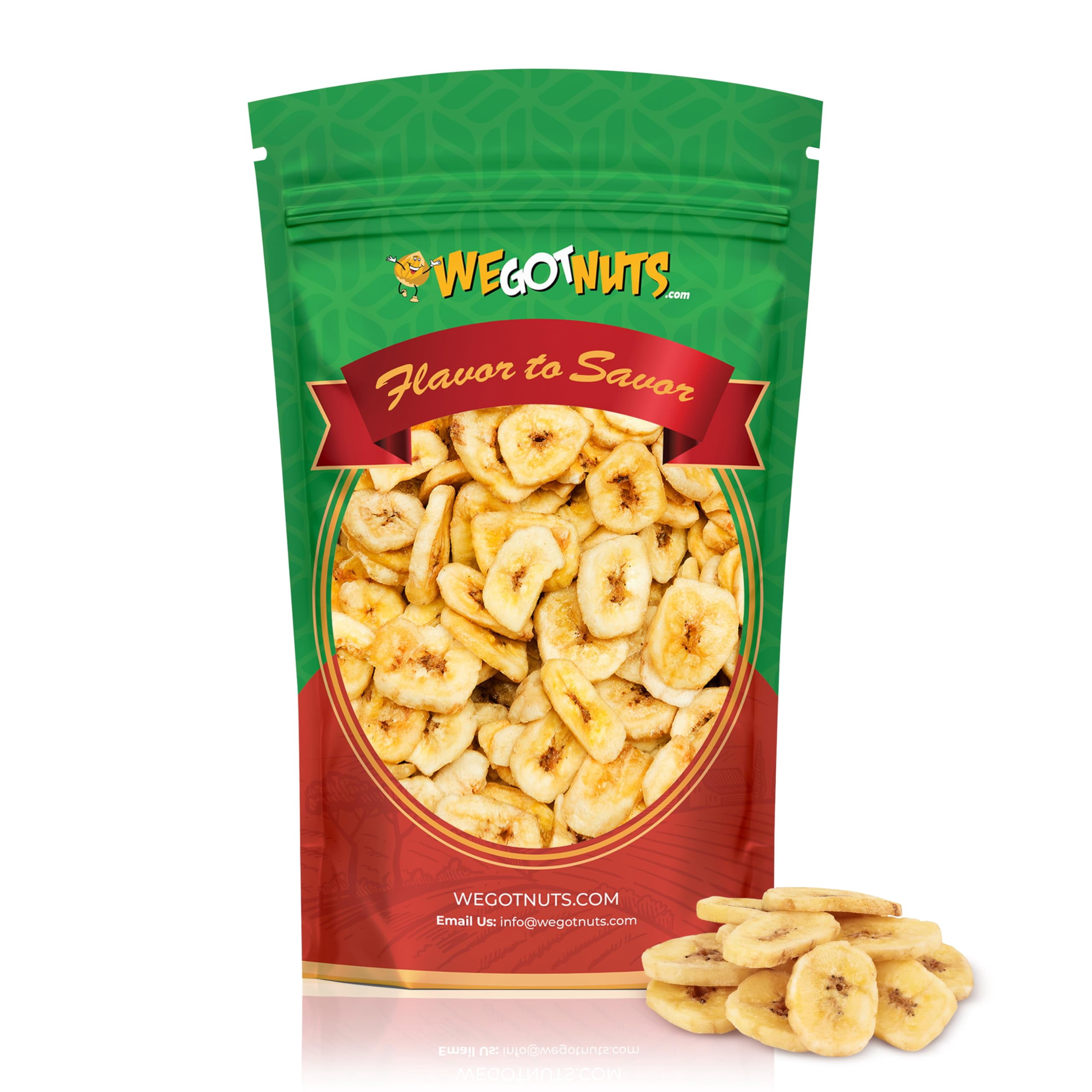We Got Nuts Premium RRF12 Dried Banana Chips 64oz (4 Pounds) Fresh, Crispy & Sweetened, Sealed ...
